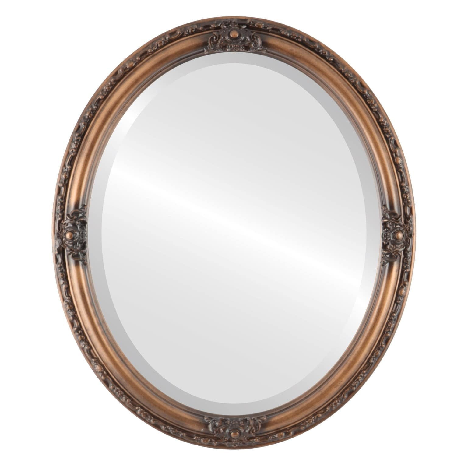OVALCREST by The OVALCREST Mirror Store Jefferson Framed Oval Mirror in ...