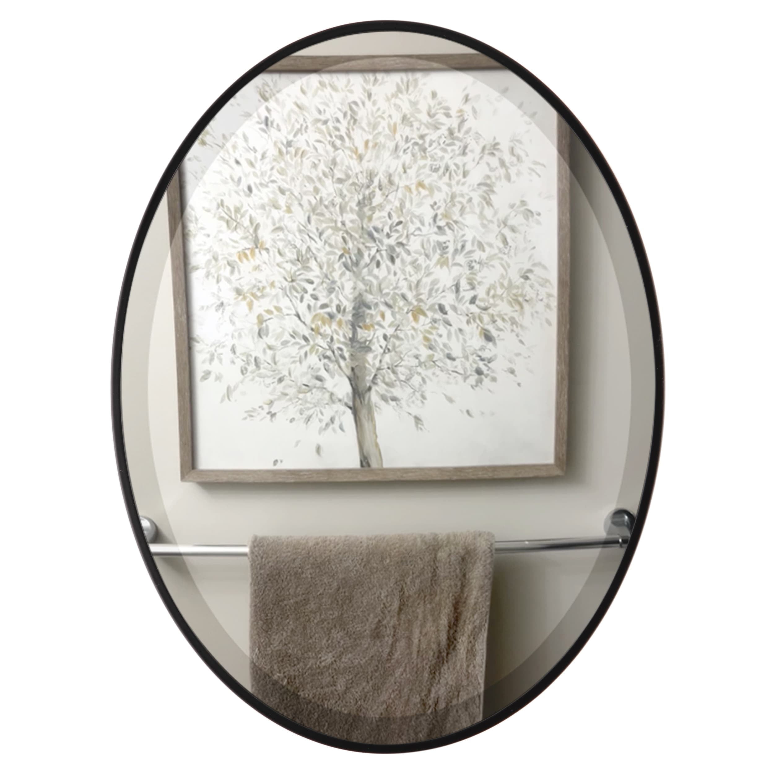 OVALCREST by The OVALCREST Mirror Store Livingston Framed Oval Mirror ...