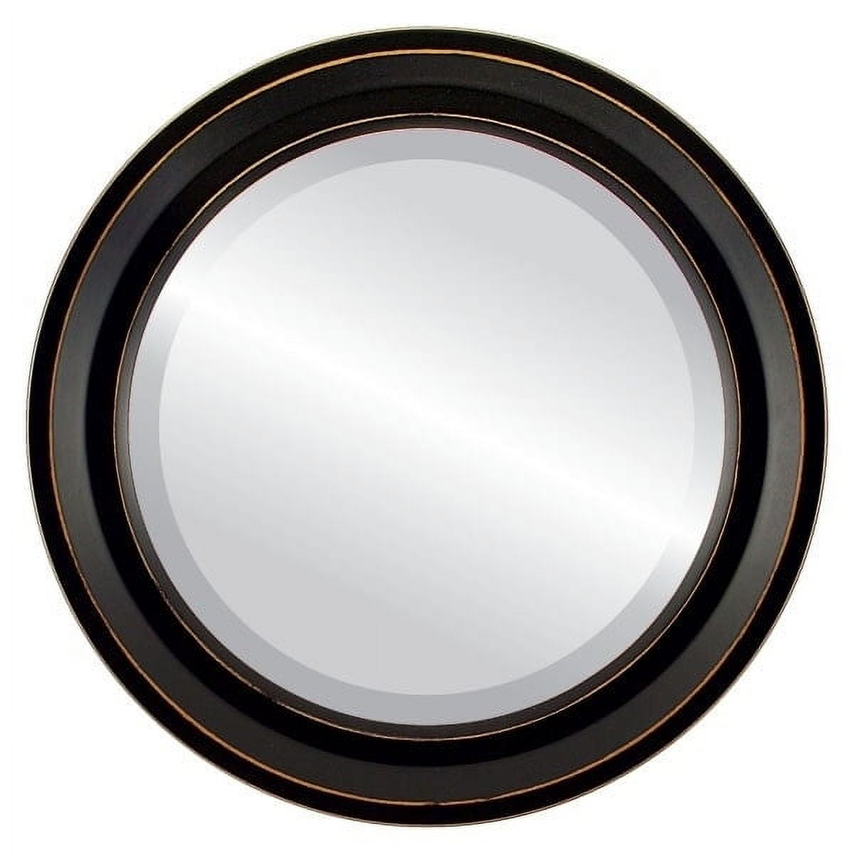 OVALCREST by The OVALCREST Mirror Store Newport Framed Round Mirror in ...