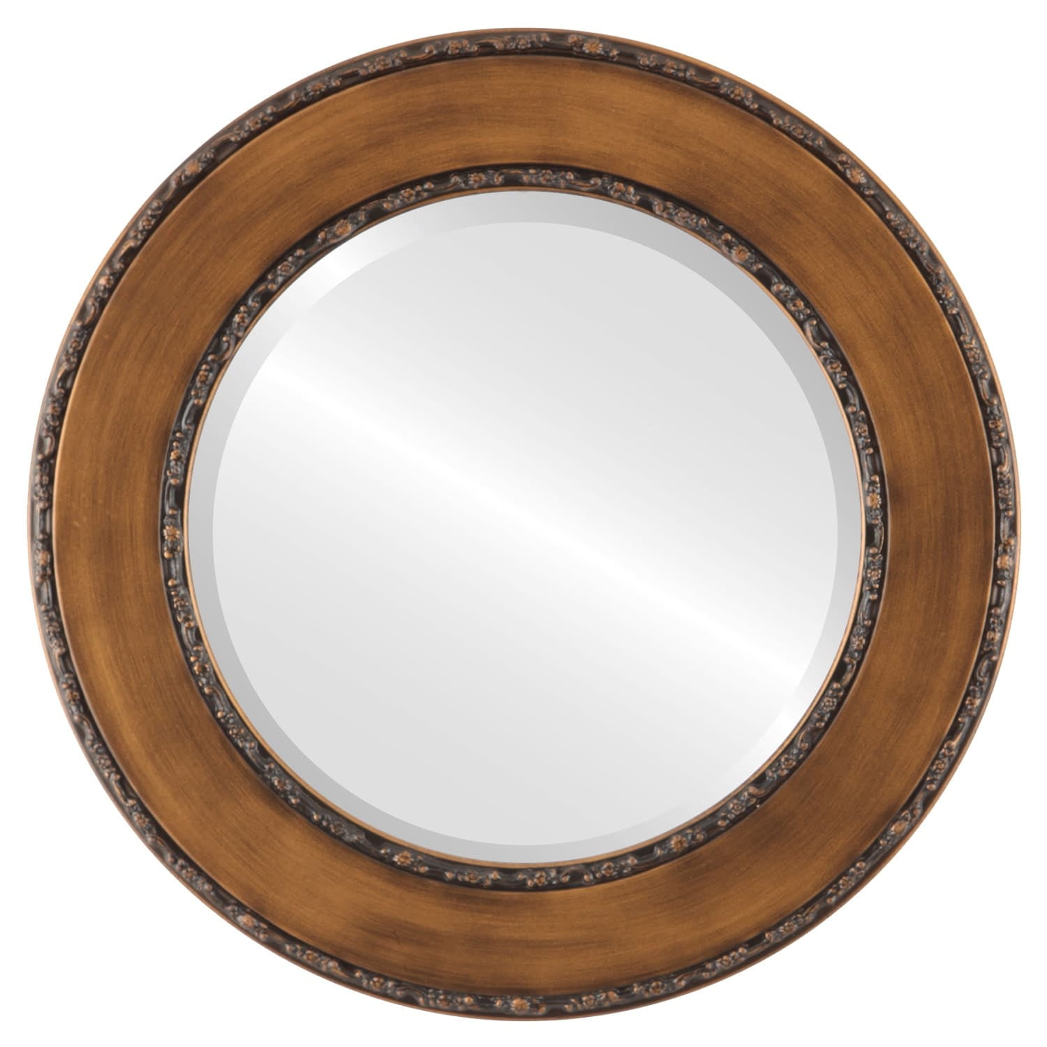 OVALCREST by The OVALCREST Mirror Store Paris Framed Round Mirror in ...