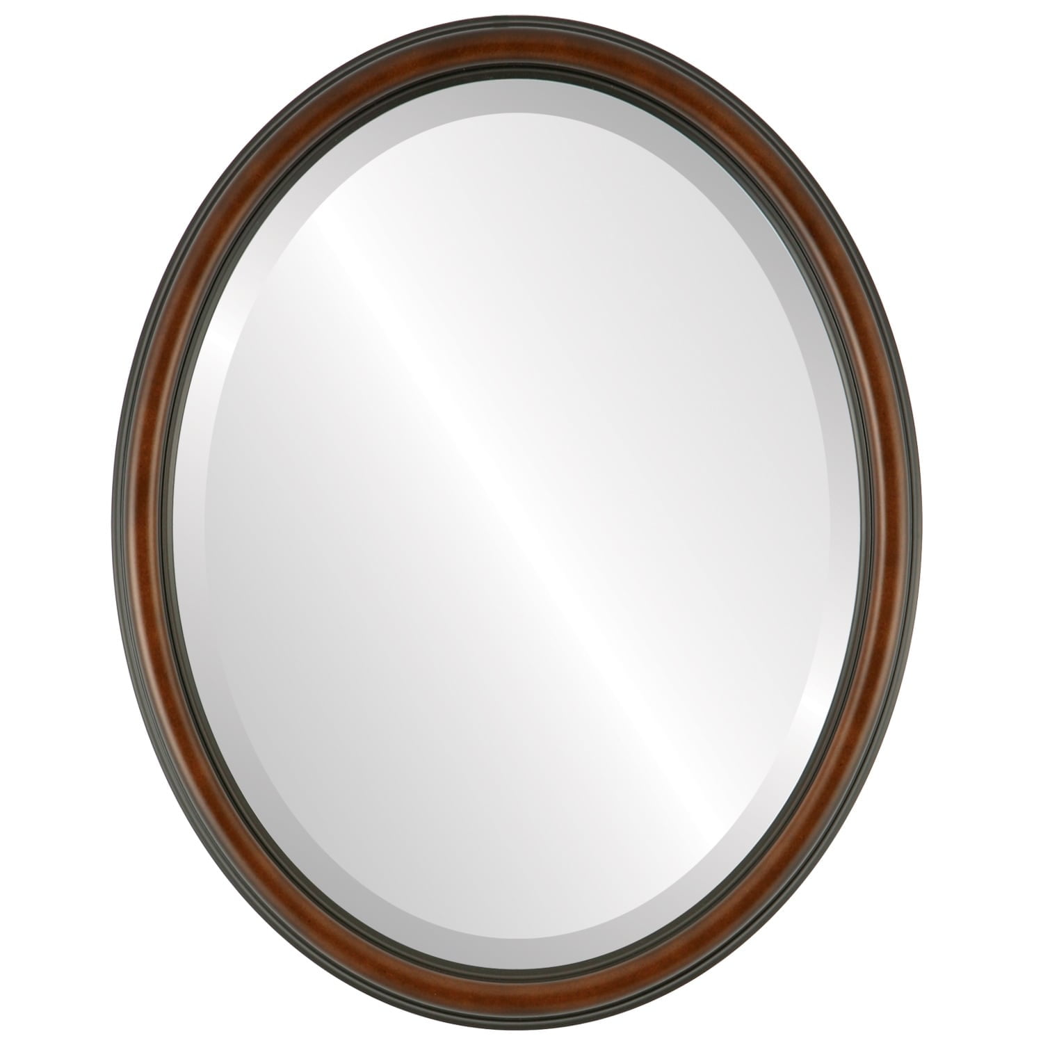 OVALCREST by The OVALCREST Mirror Store Saratoga Framed Oval Mirror in ...