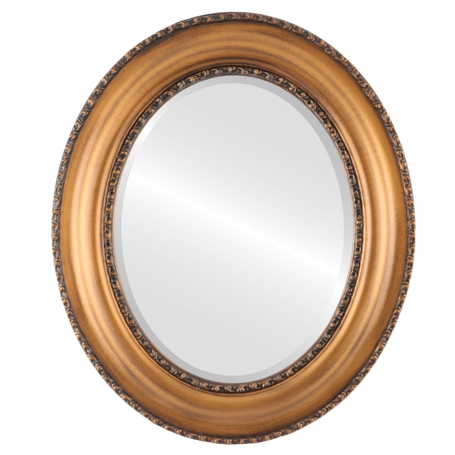 OVALCREST by The OVALCREST Mirror Store Somerset Framed Oval Mirror in ...