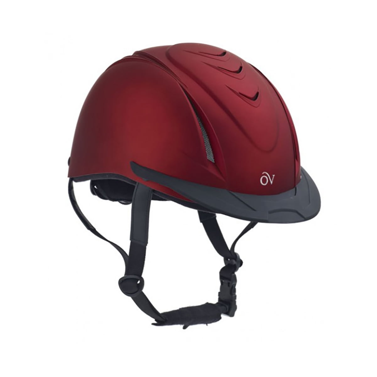 OVATION Metallic Schooler Riding Helmet, Color: Red, Size: M/L ...
