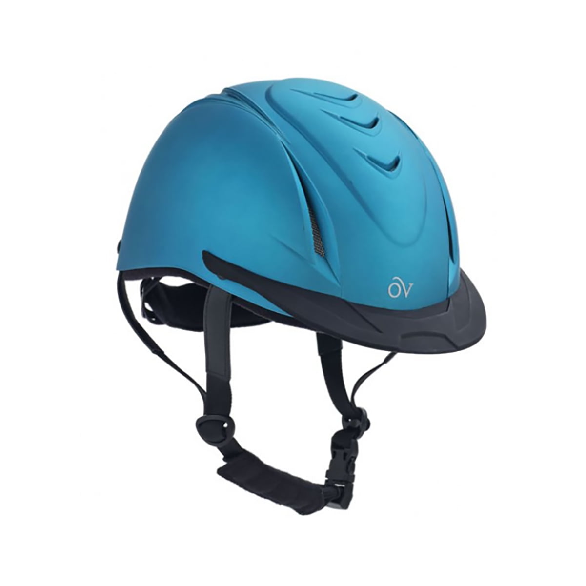 OVATION Metallic Schooler Riding Helmet, Color: Teal, Size: S/M ...