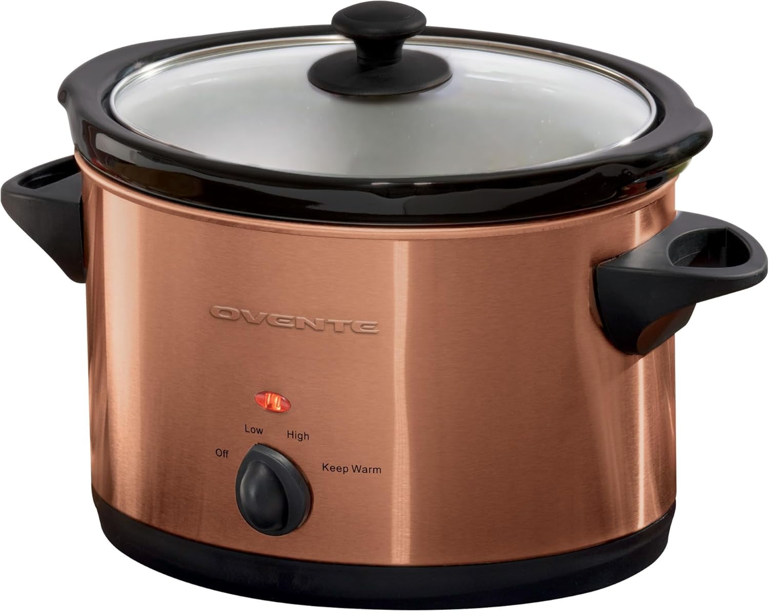 OVENTE 4-Quart Electric Slow Cooker with 3 Temperature Setting ...