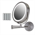 OVENTE Wall Mounted Lighted Makeup Mirror, 7" Double Sided 1X/7X ...
