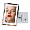 OVENTE 7'' Lighted Wall Mount Makeup Mirror with Magnification, Modern ...