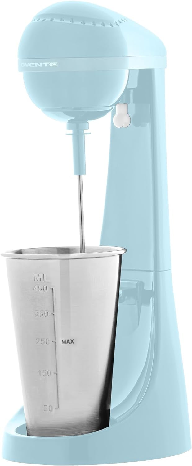 OVENTE Classic Milkshake Maker Machine 2 Speed with 15.2 Oz Stainless ...
