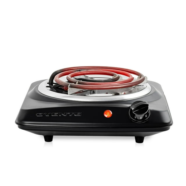 OVENTE Electric Countertop Single Burner, 1000W Cooktop with 6 ...