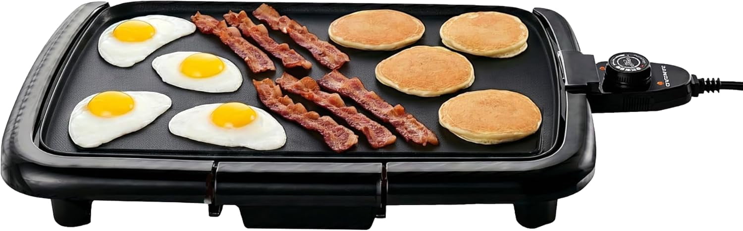 "OVENTE Electric Griddle 16""x10"" Non-Stick, Removable Plate ...