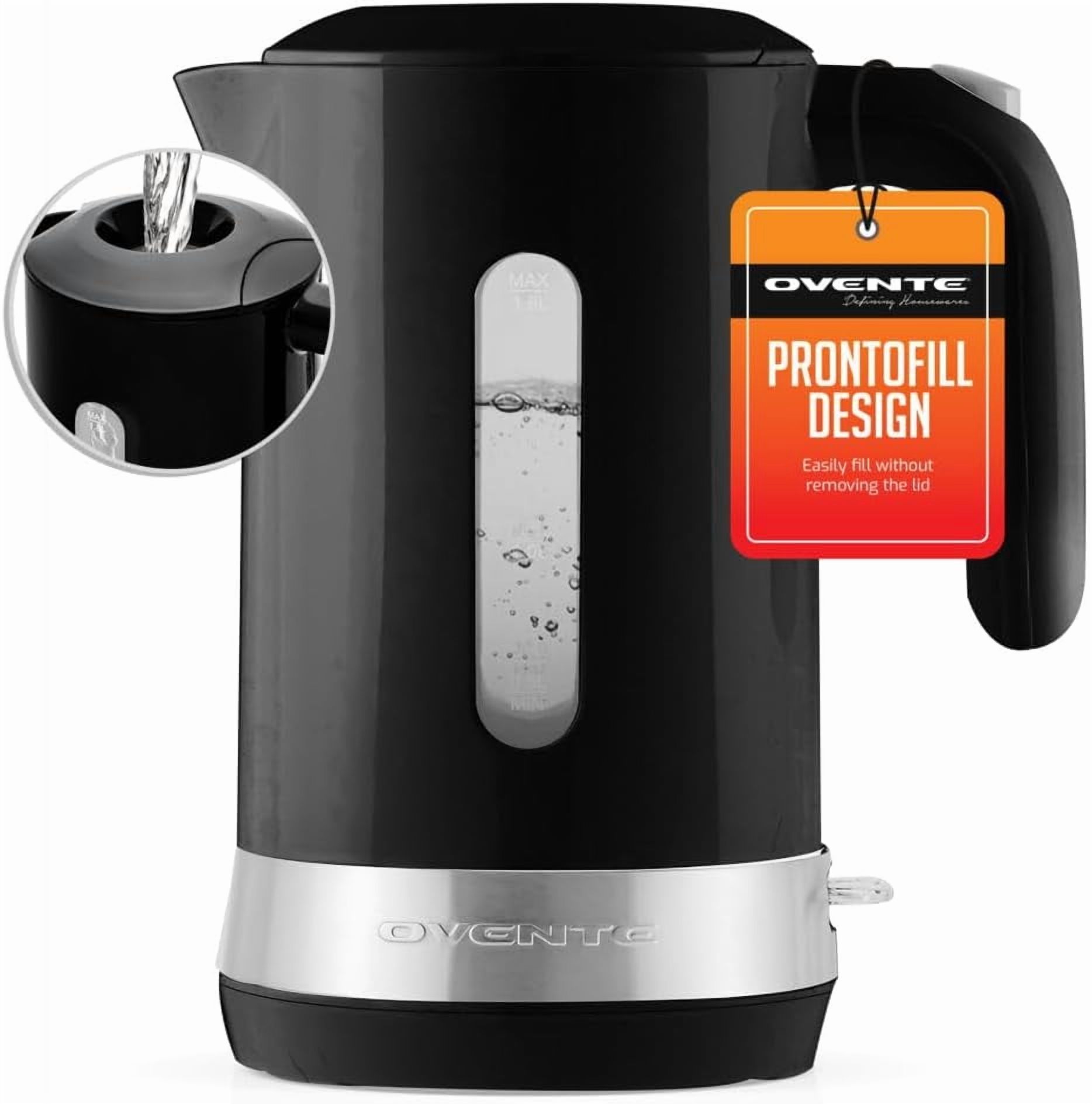 OVENTE Electric Kettle Hot Water Heater 1.8 Liter - BPA Free Fast ...