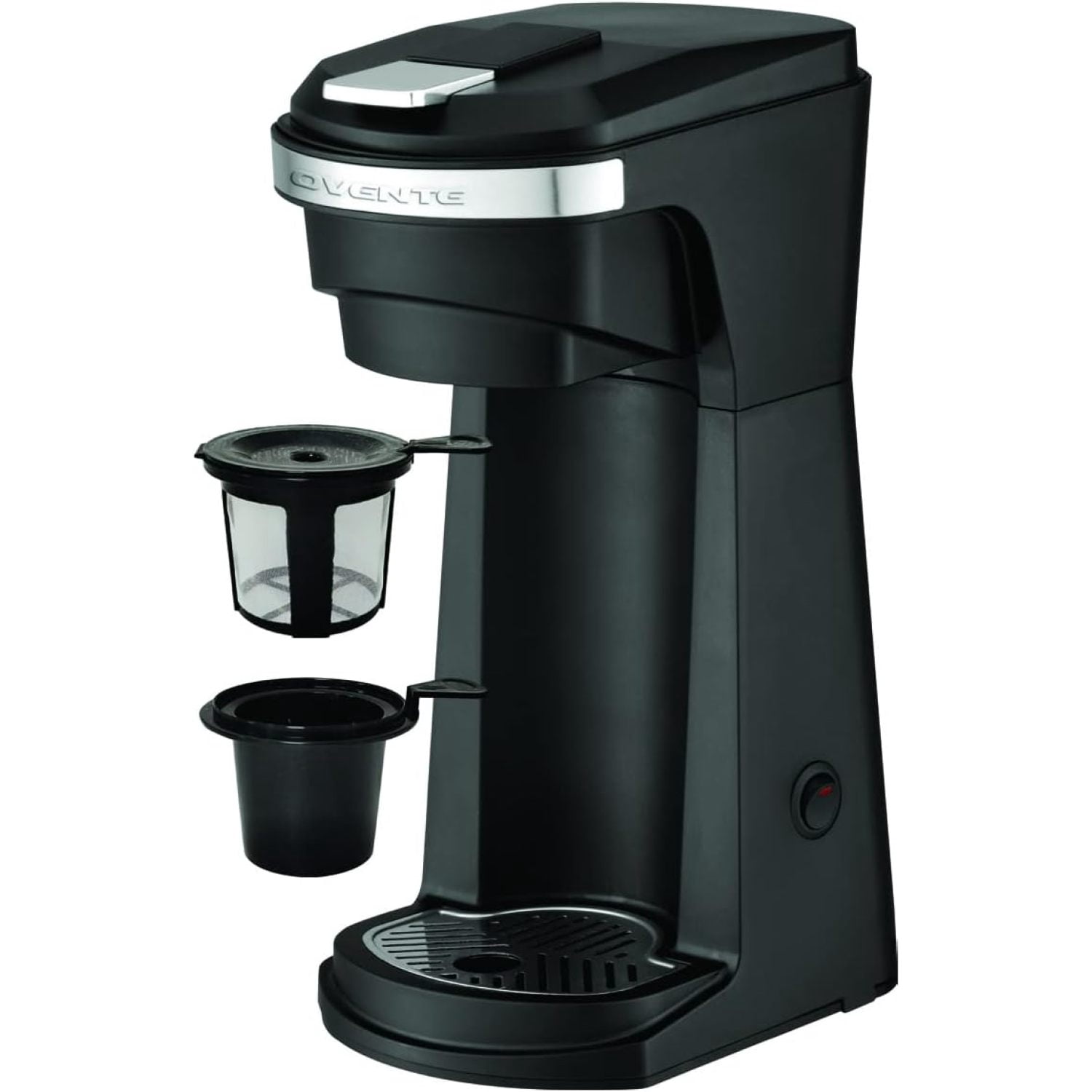 OVENTE Single Serve Coffee Maker with One-Touch Control and Reusable ...