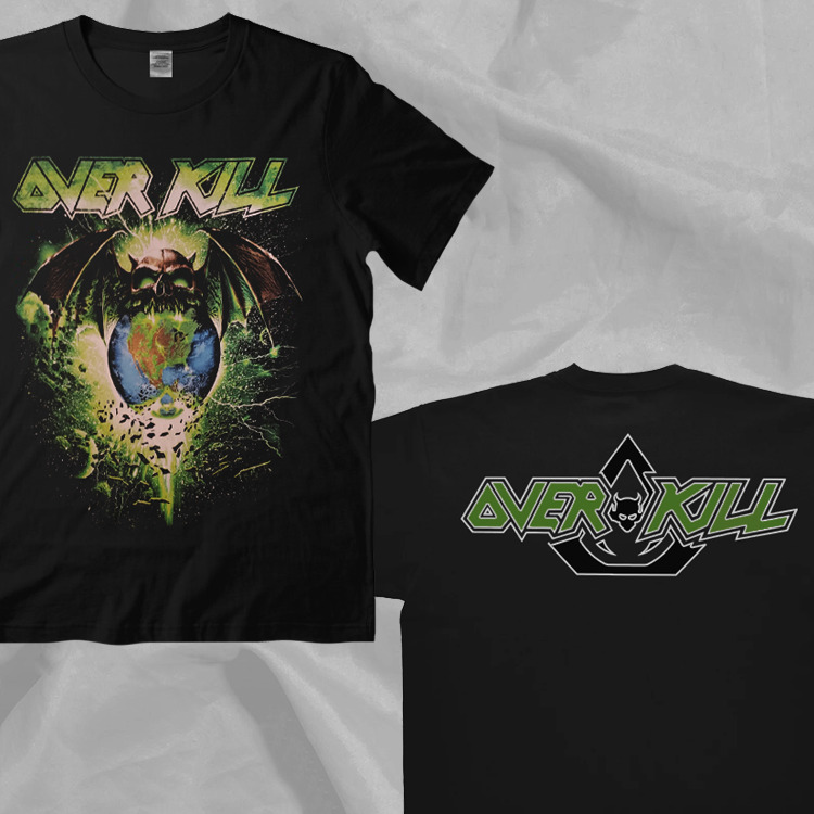 OVERKILL Band Retro Style 90s Black Double Sided T-Shirt - Walmart.com
