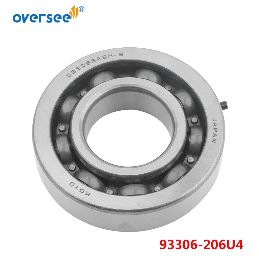 OVERSEE 93306-206U4 Ball Bearing for Yamaha Outboard Motor 2T 48HP 55HP ...
