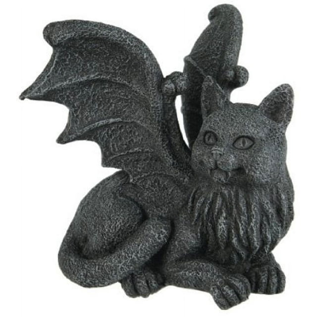OVERSEER WINGED CAT GARGOYLE PC MONITOR TOPPER STATUE SHELF SITTER ...