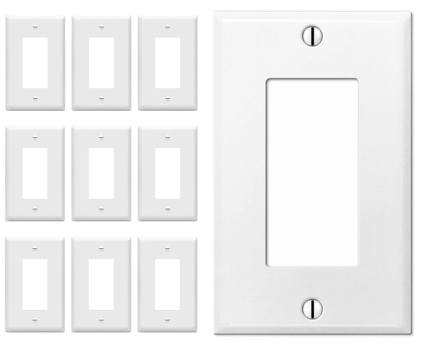 OVERSIZED 1 Gang Decora - Rocker Wall Plate - Metal Wall Plate for ...