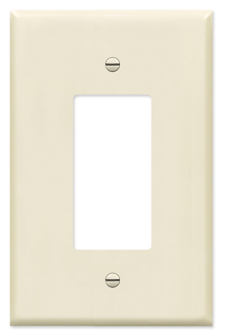 OVERSIZED 1 Gang Rocker - Decora Metal Switch Plate - Ivory Wall Plate ...