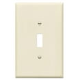OVERSIZED 1 Gang Toggle Metal Light Switch Cover - Ivory - One Gang ...