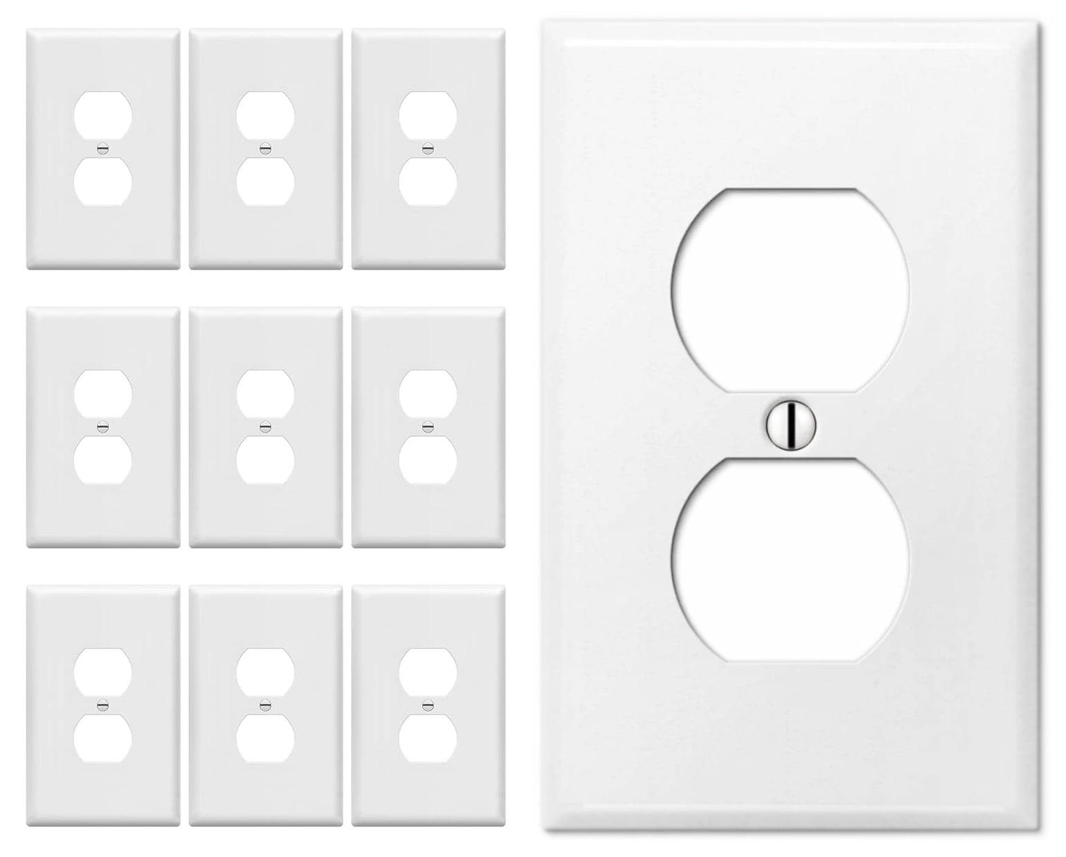 OVERSIZED Metal Outlet Cover, 1 Gang OVERSIZE Electrical Outlet Cover ...