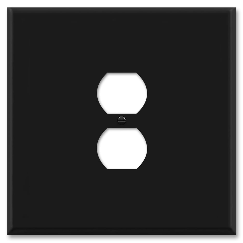 OVERSIZED Metal Outlet Cover, 2 Gang Jumbo Electrical Outlet Cover ...
