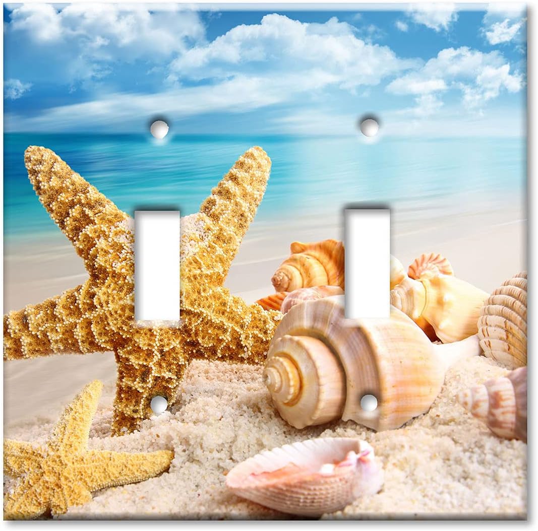 Metal Switch Plate OVER SIZE Wall Plate Double Gang Toggle Switch Plate ...