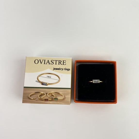 OVIASTRE Jewelry rings ,14k Gold Plated Birthstone Rings for Women ...