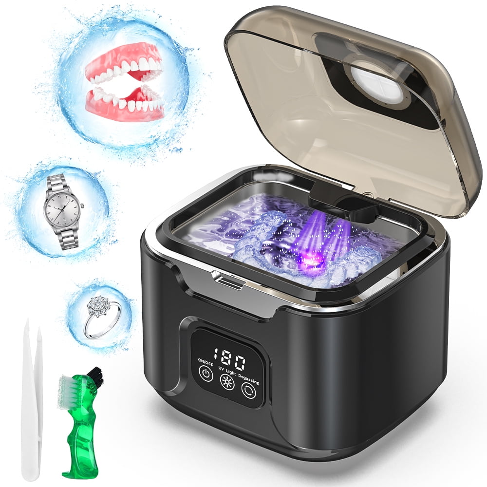OVIMAZ Ultrasonic Retainer Cleaner, 48kHz Jewelry Cleaning Machine for ...