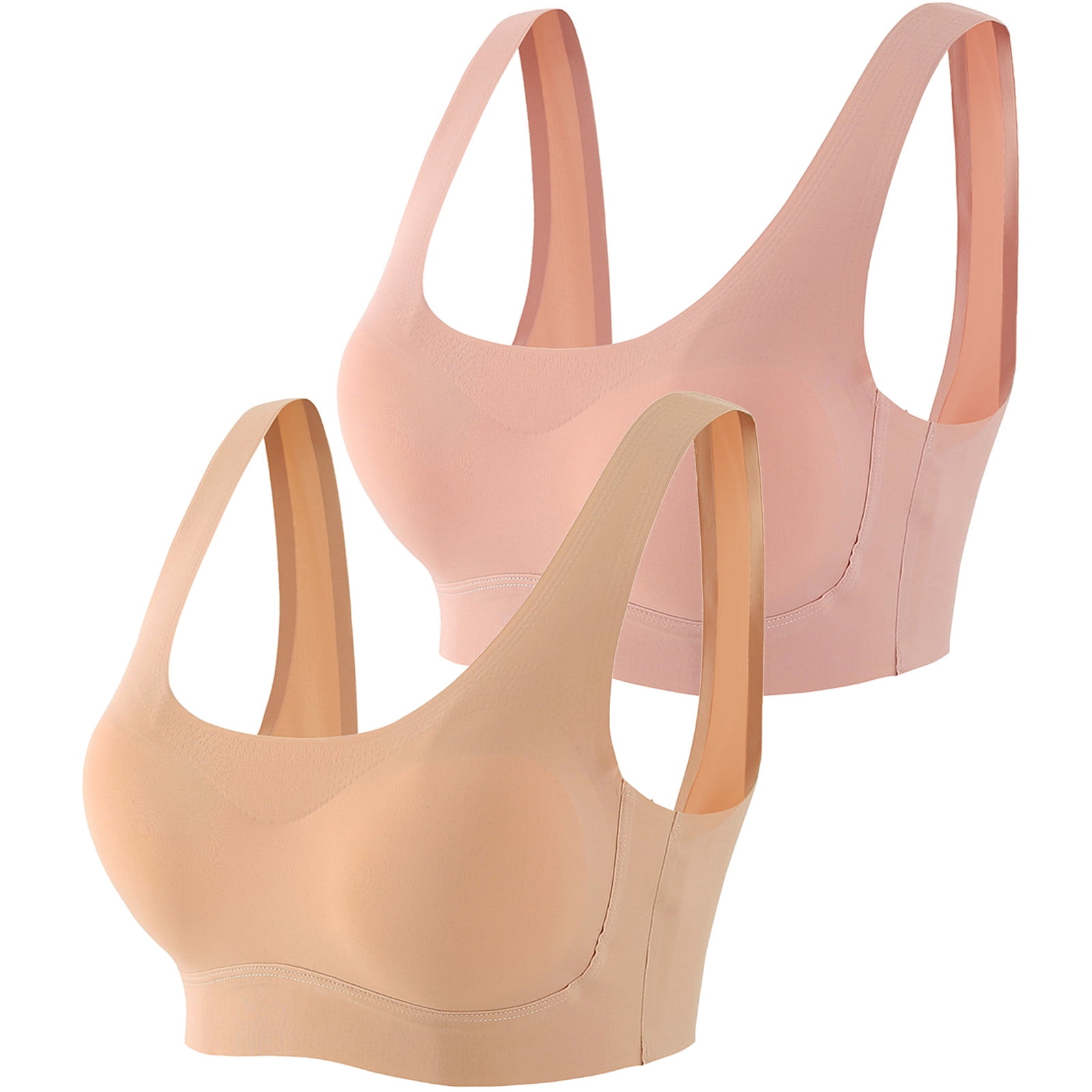 OVINYER 2 Pieces Women's Bra Compression High Support Bra For Women's ...