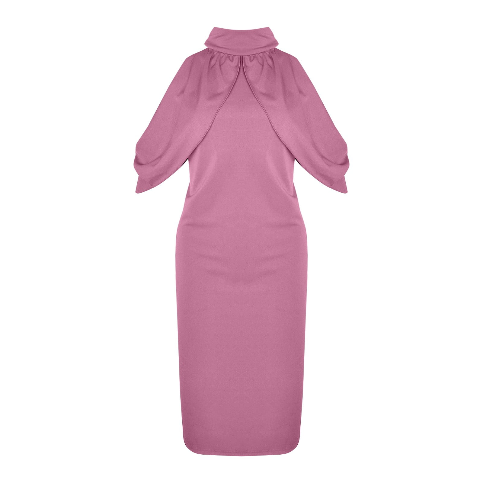 OVINYER Dress Fashion Solid Color Simple Delicate For All Occasions ...