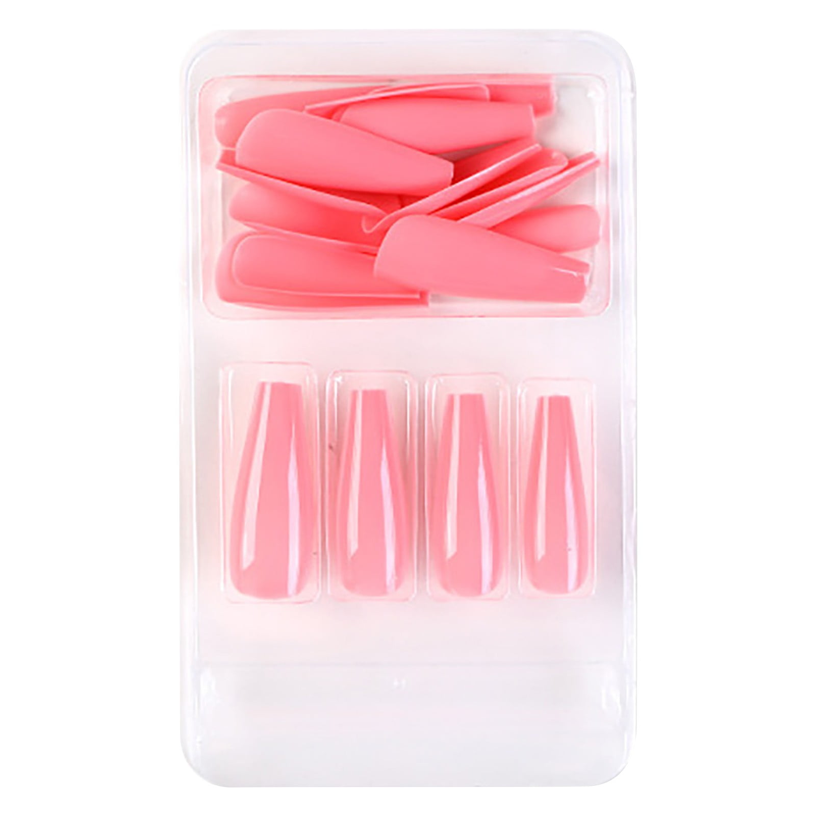 OVINYER Full Coverage Nails For Ladies And Girls 24 Pieces Long With ...