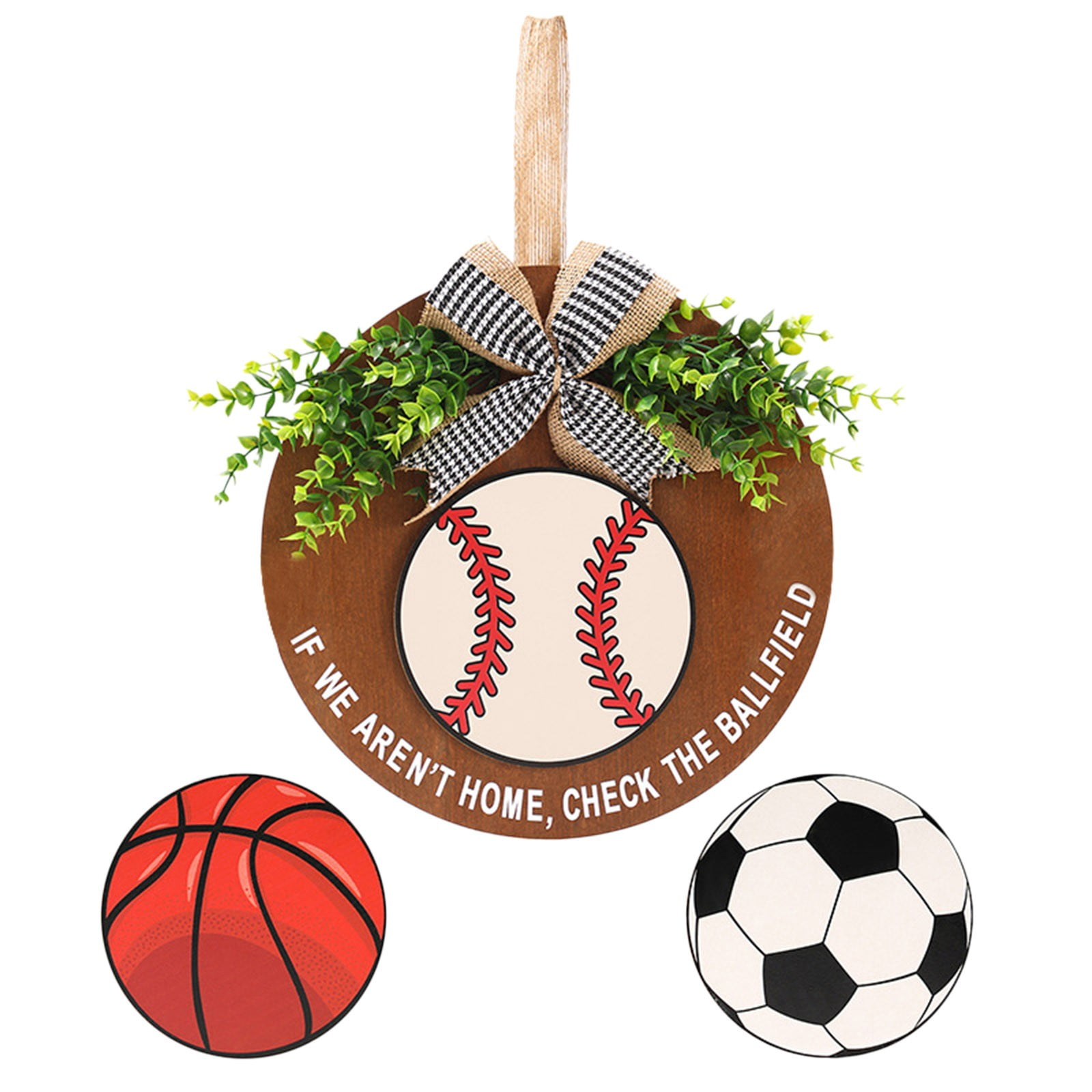 OVINYER If We Aren’t Home Check The Ballfield Home Decor Supplies ...