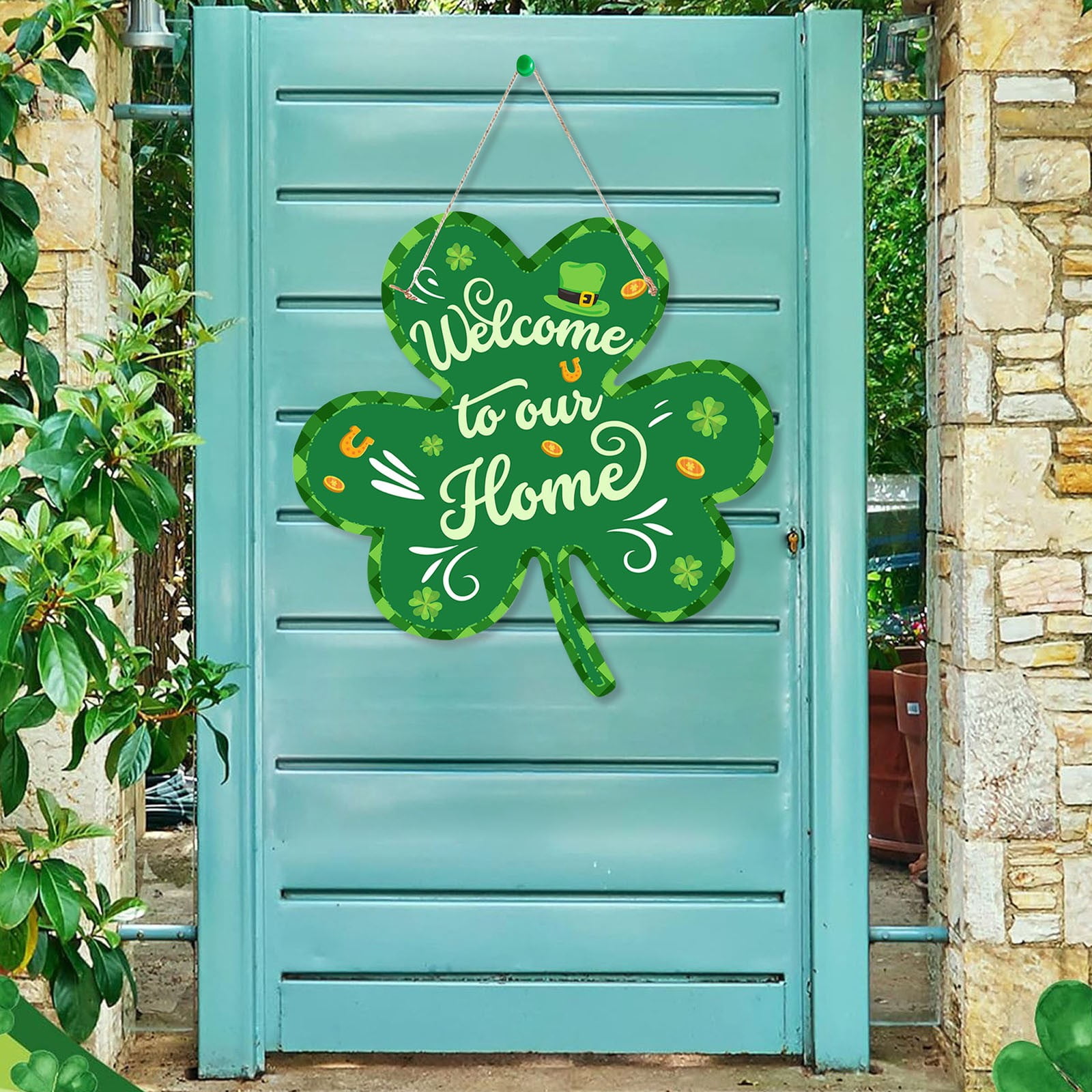 OVINYER Irish Holiday Decoration Door Sign Hanging Decoration Irish ...