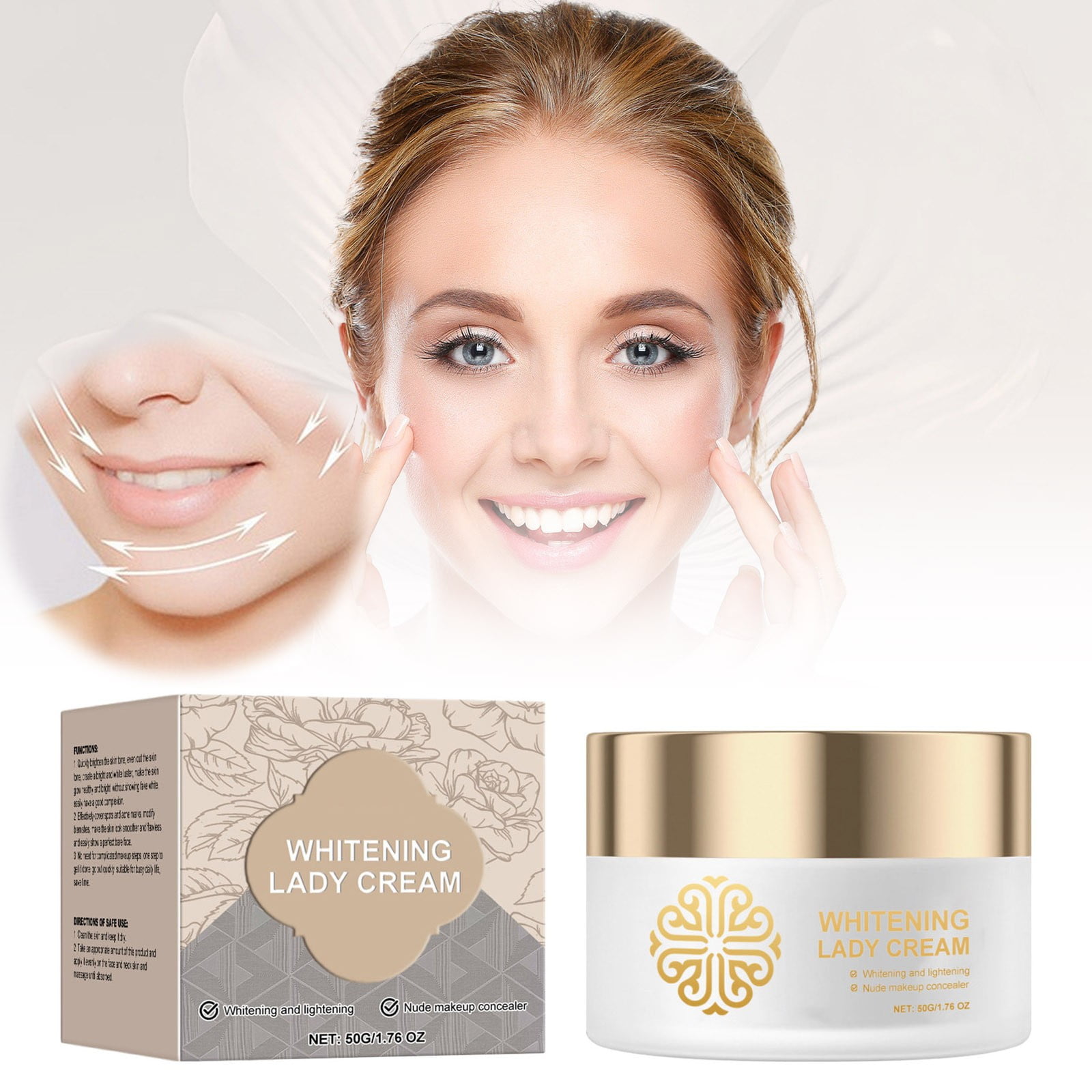 OVINYER Natural Concealer Skin Tone Brightens Pore Defects Without Lazy ...