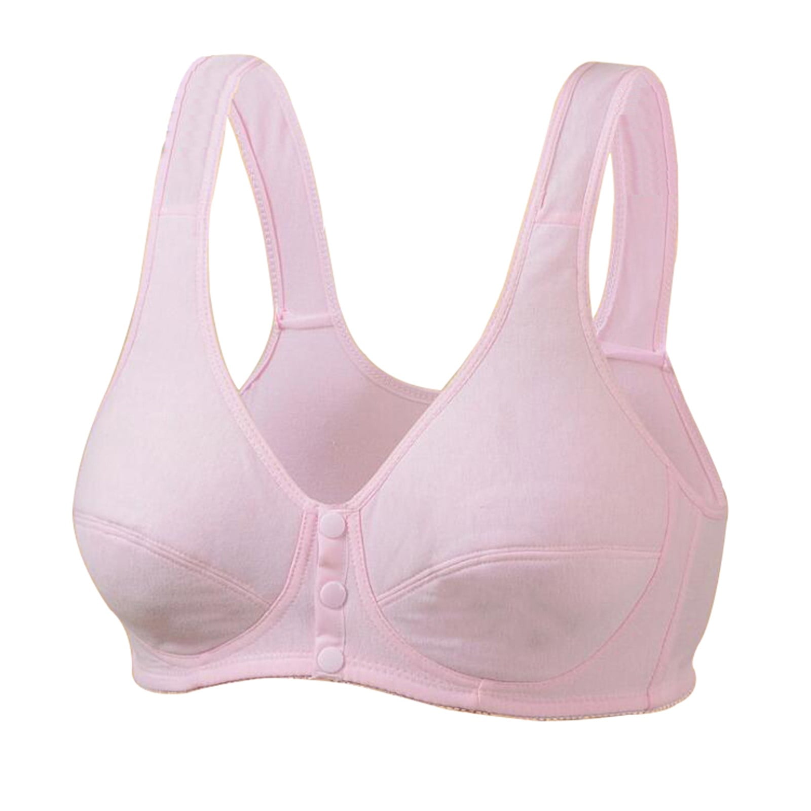 OVINYER Women Bra Mother Underwear Front Button Bra Seamless Push Up ...