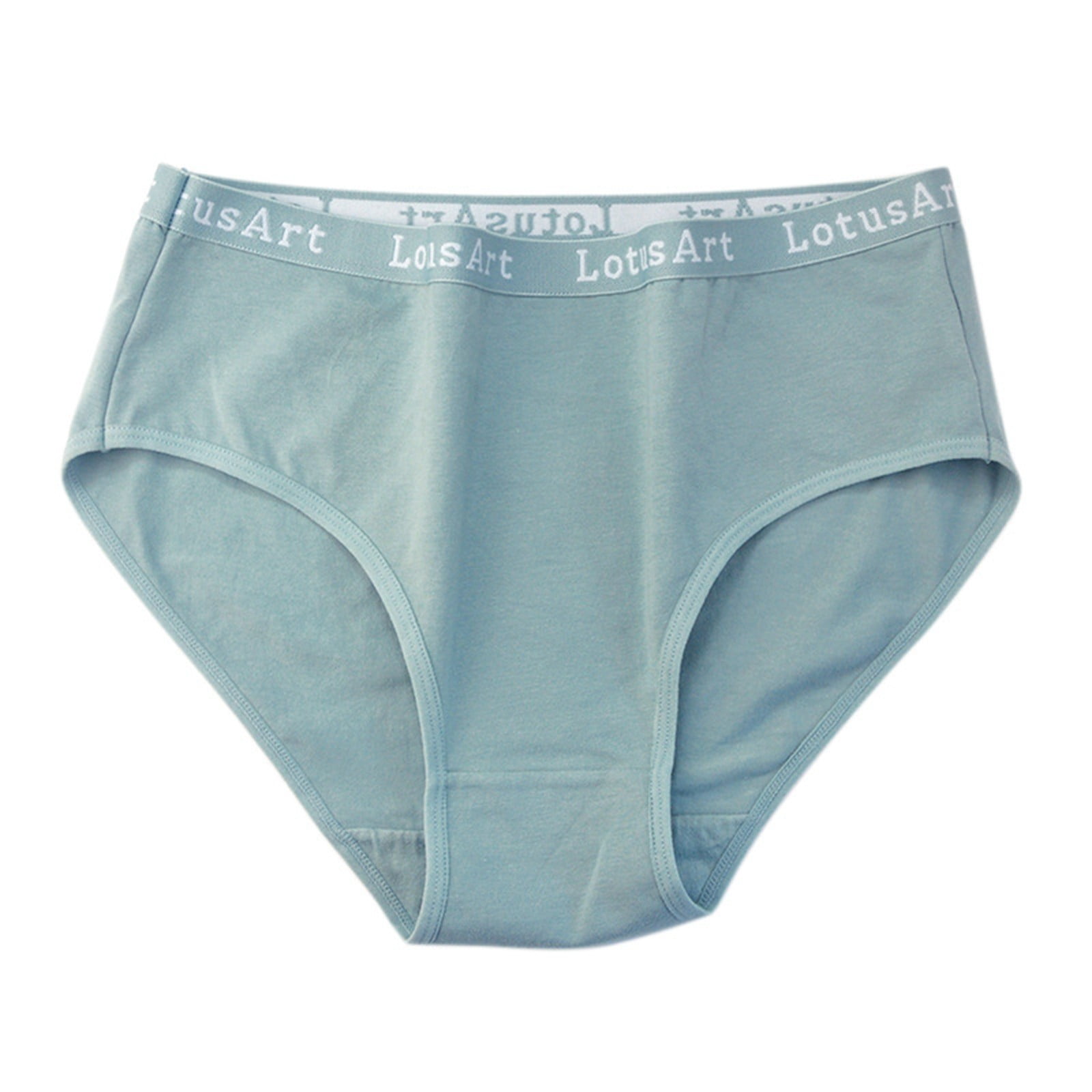 OVINYER Women Large Size Mid High Waist Briefs Summer Letter Sports ...