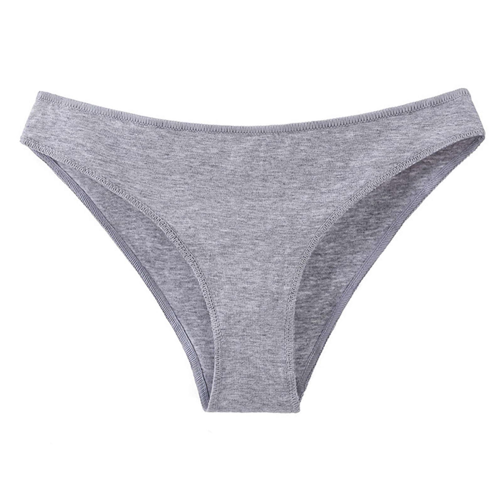 OVINYER Women Solid Color High Waist Plus Size Underwear Menstrual ...