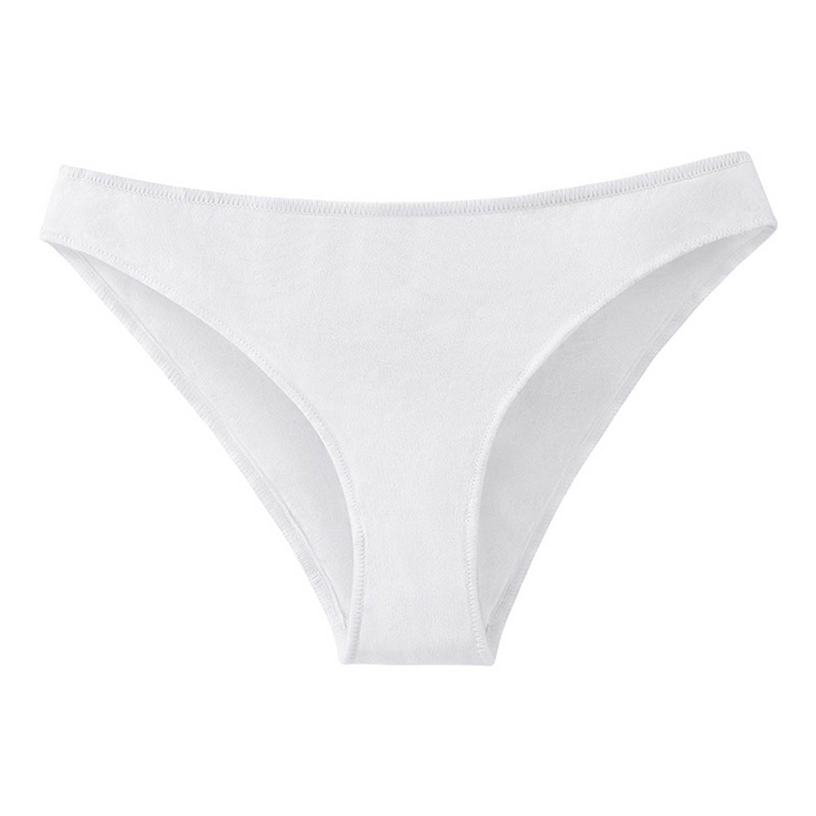 OVINYER Women Solid Color High Waist Plus Size Underwear Menstrual ...