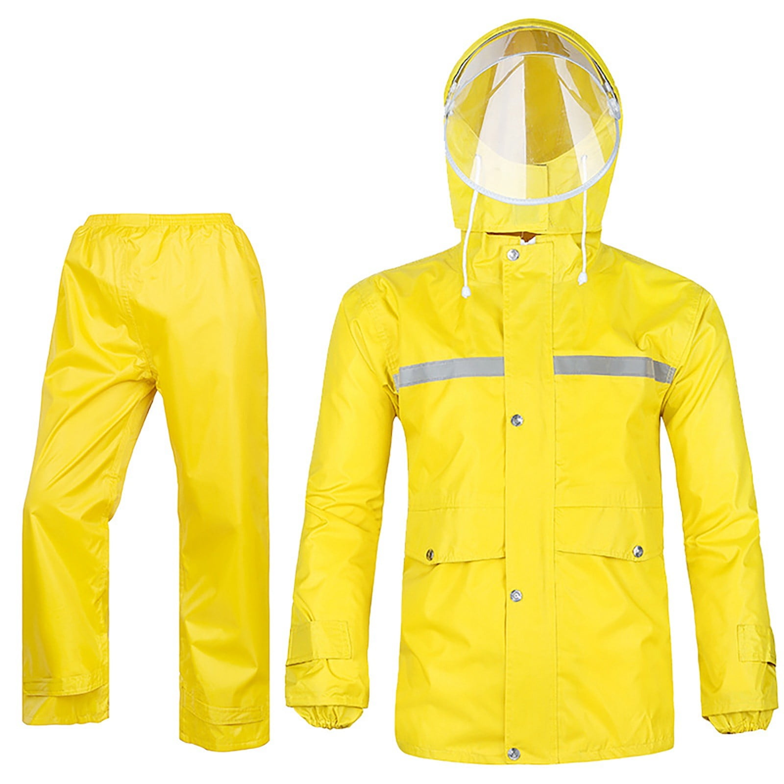 OVINYER Women Two Piece Outfits Unisex Raincoat Set | Outdoor ...