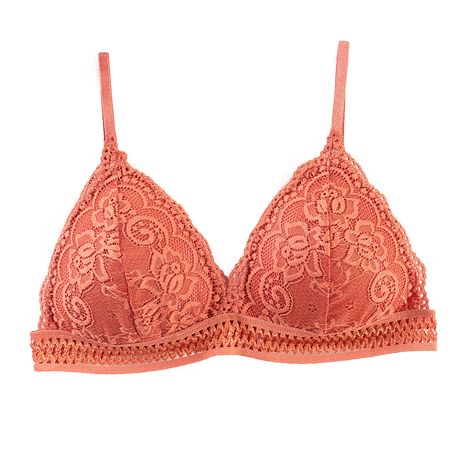 OVINYER Women's Bra New Bra French Thin Lace Lace Sexy Bra With Padded ...