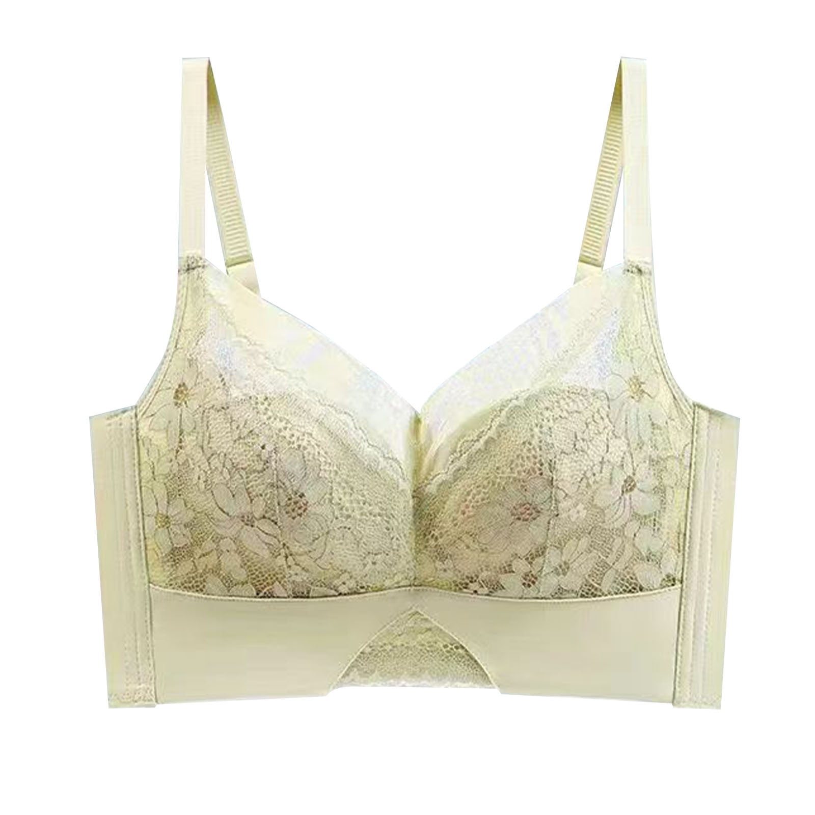 OVINYER Women's Bra Solid Color Push Up Bra Wire Thin And Comfortable ...