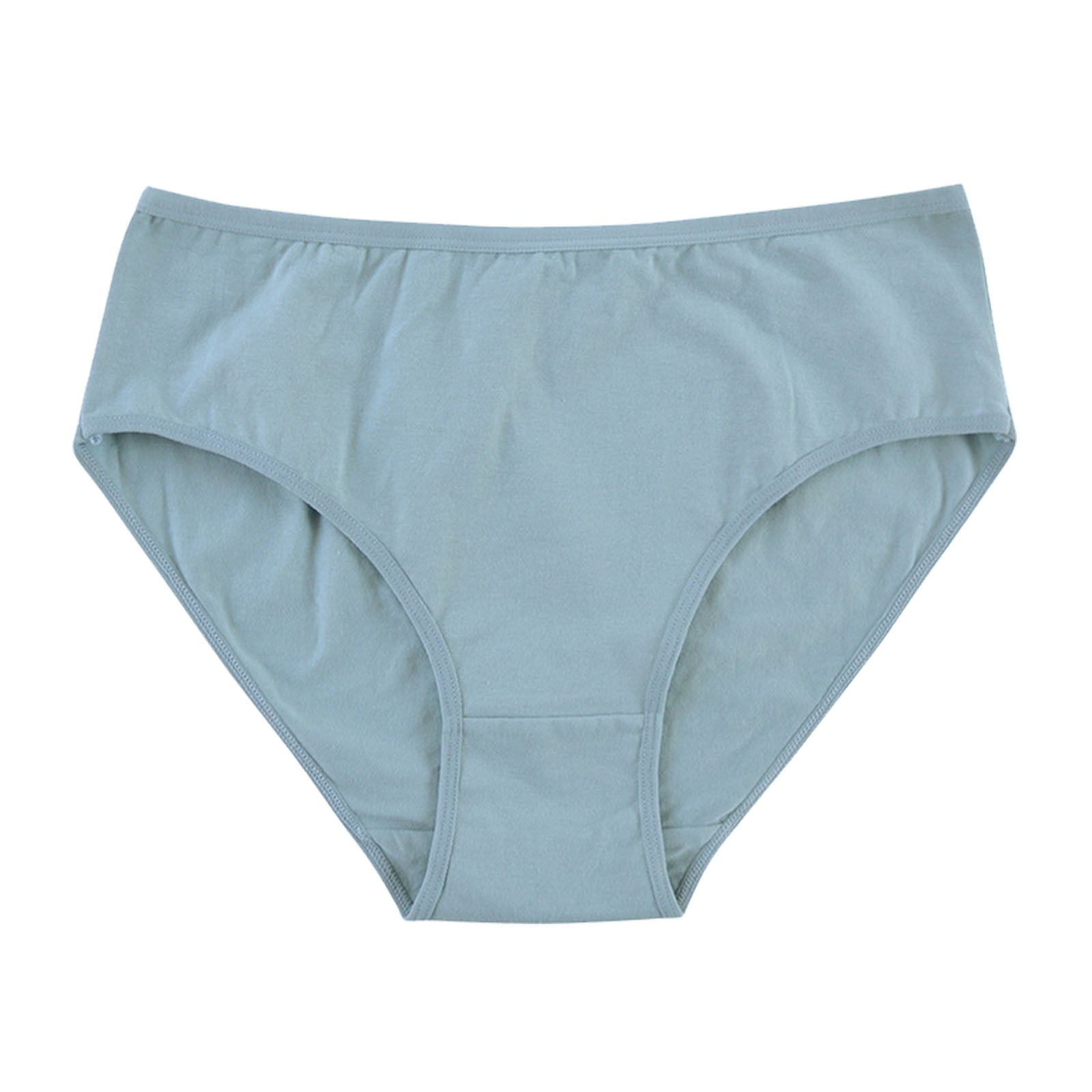 OVINYER Women's Fashion Sexy High Waist Underwear Solid Color Briefs ...