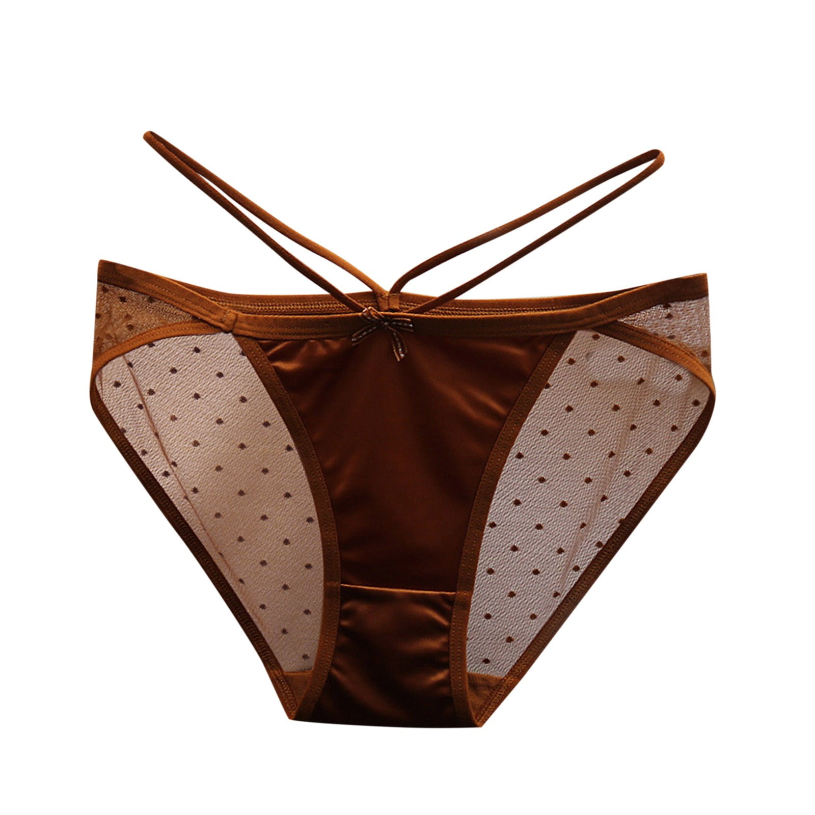 OVINYER Women's Low Waist Lace Briefs Solid Color Cotton Crotch ...