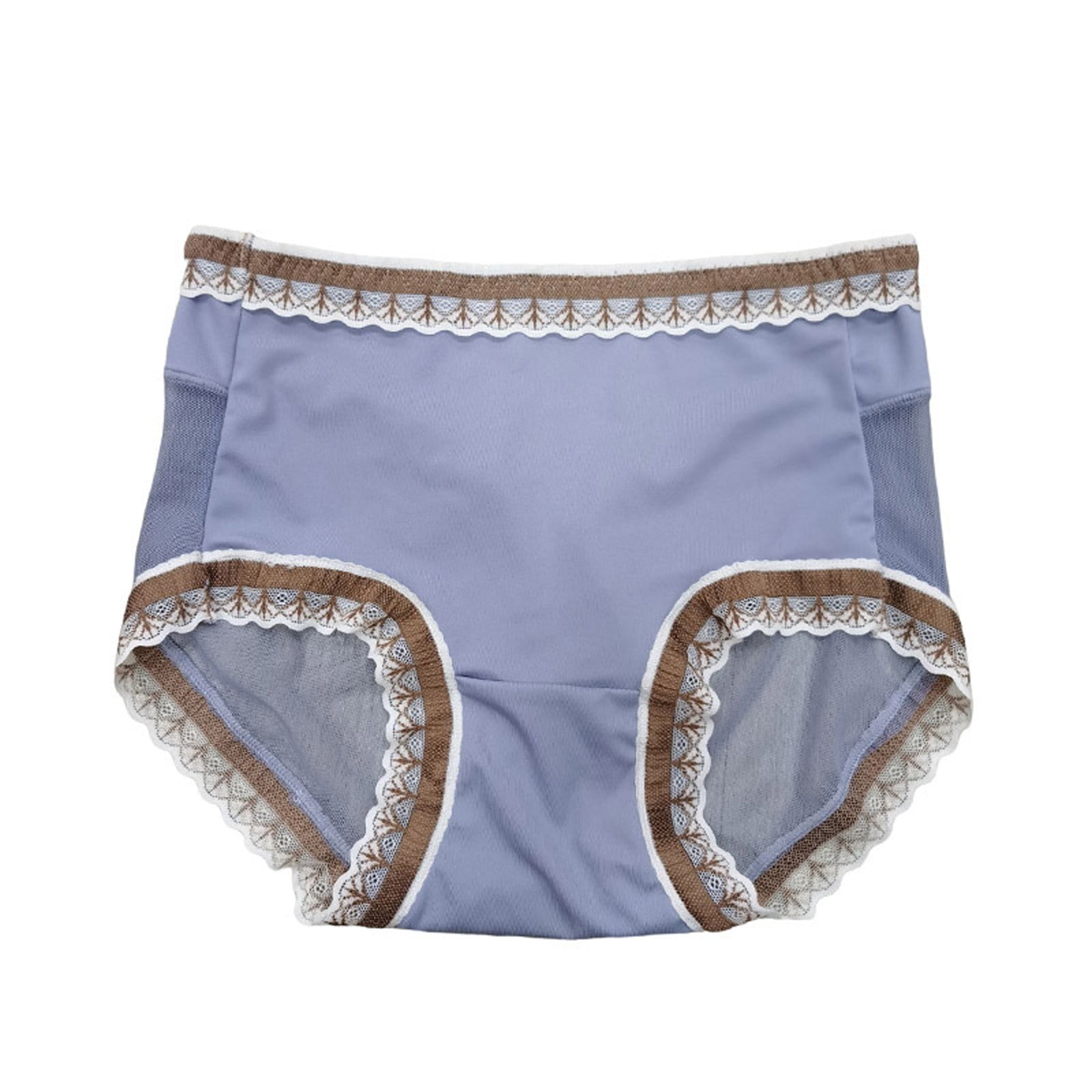 OVINYER Women's Sheer Mesh Briefs High Spring Comfort Ice Silk Panties ...