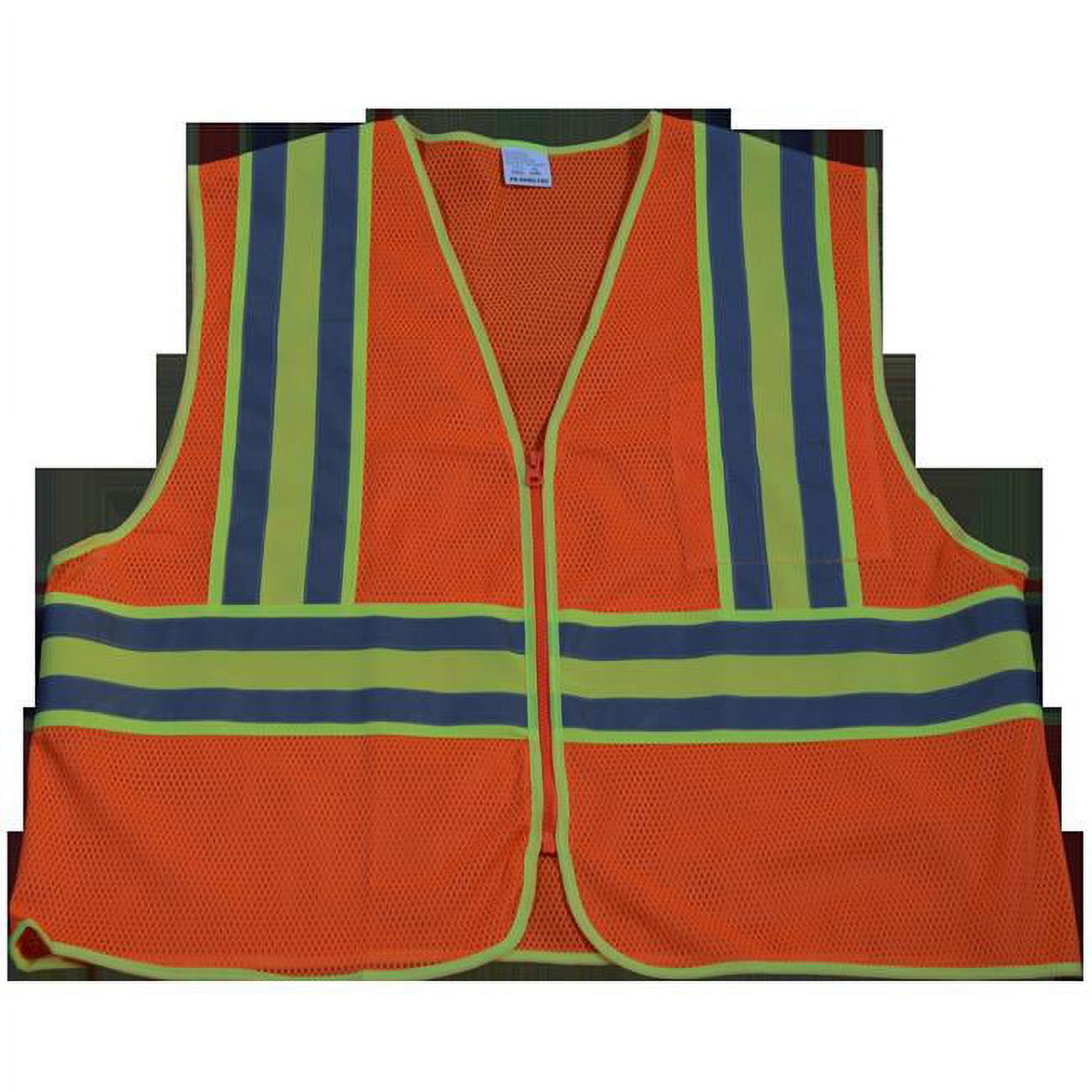 OVM2-CB2-S-M Safety Vest Ansi Class Ii Orange Mesh Contrast Binding 2 ...