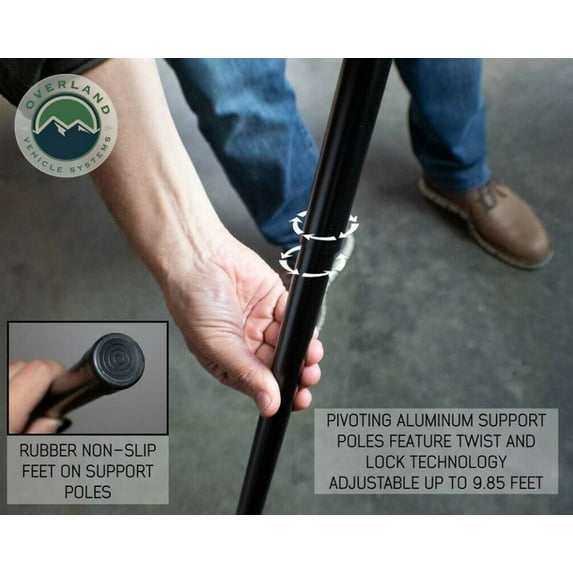 OVS Nomadic 180 Extended 3 Meter Poles Kit 18169910 - Walmart.com