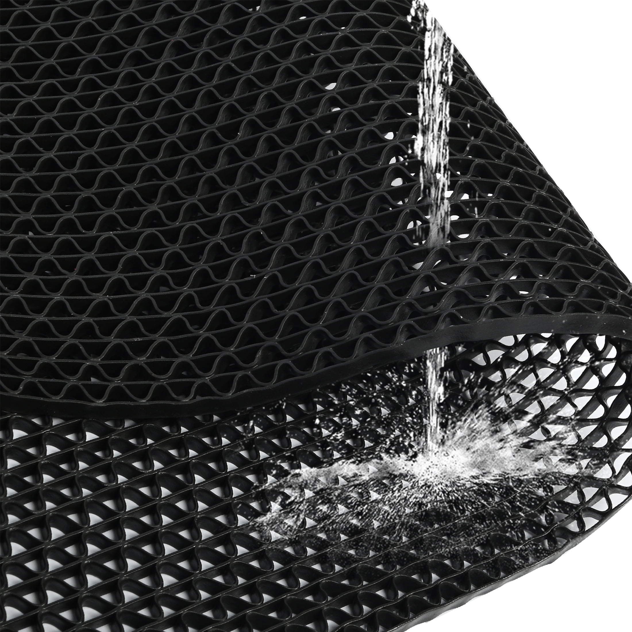 OVYEOFR Pool Deck Drainage Mat, 3 x 10Ft Non-Slip Commercial Pool Mat ...