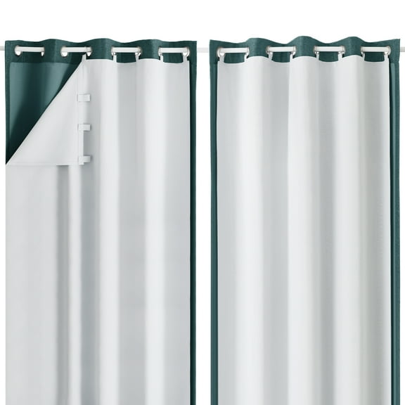 All Season 1pc Window Curtain Panel Insulated Thermal Blackout Solid ...