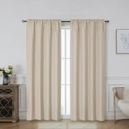 Elegant Comfort Sheer Curtains - 2 Piece Set - 2 inch Rod Pocket ...