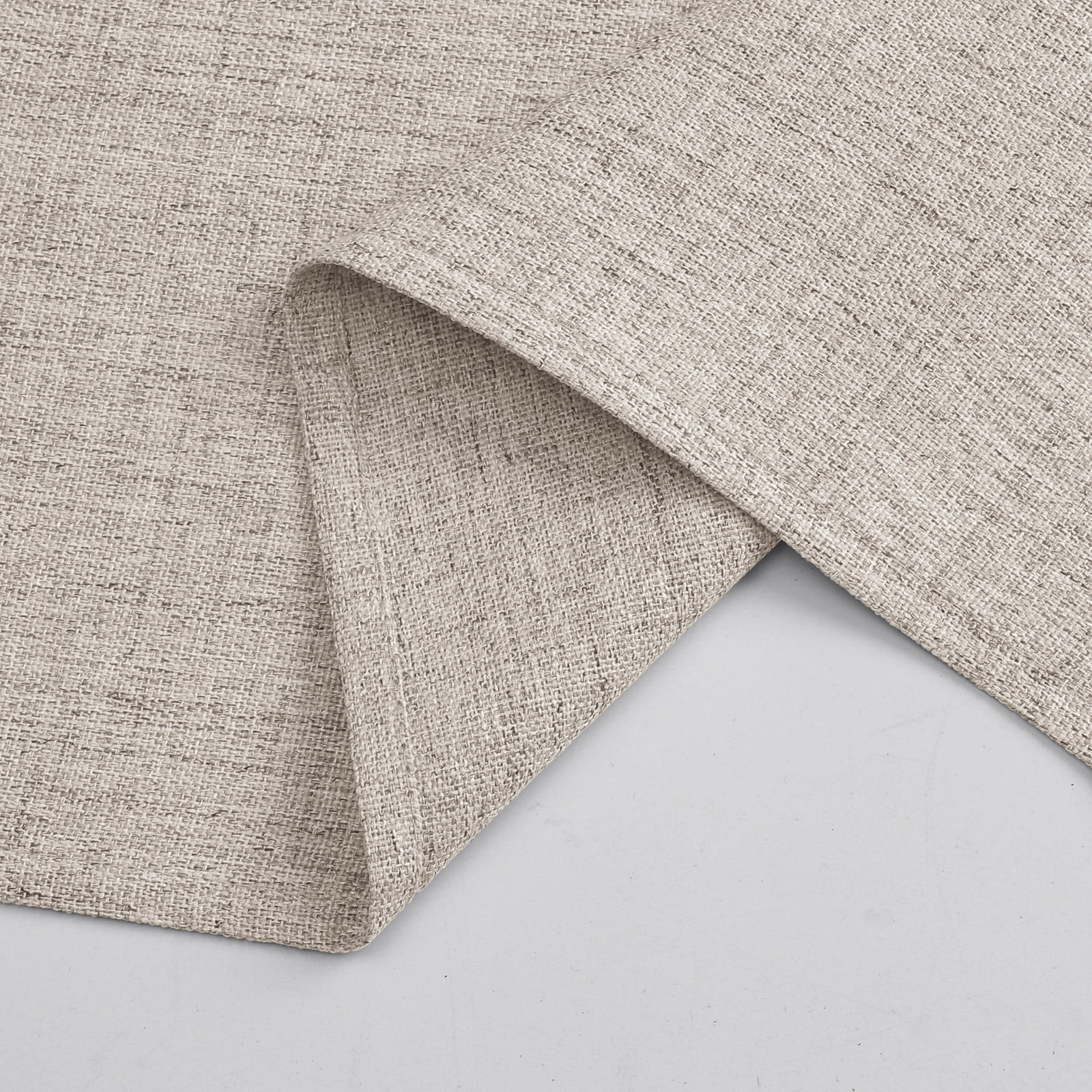 OVZME Judy Linen Valance Curtain with Rod Pocket, Light Filtering Short ...