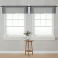 OVZME Sheer Curtain Valance for Windows Set of 4, Small Window Kitchen ...